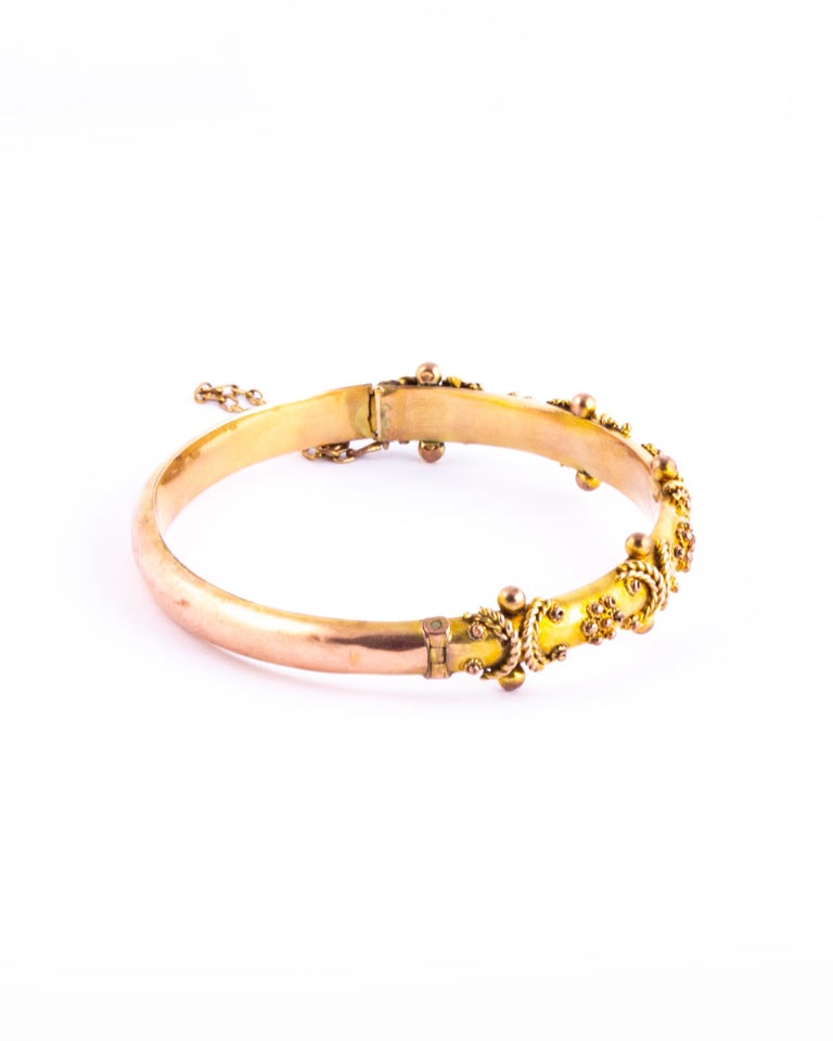 Victorian 9 Carat Gold Bangle at 1stDibs