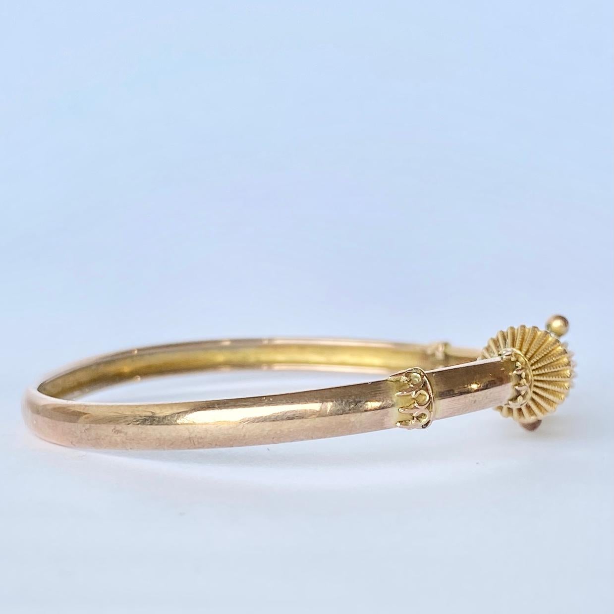Victorian 9 Carat Gold Bangle at 1stDibs