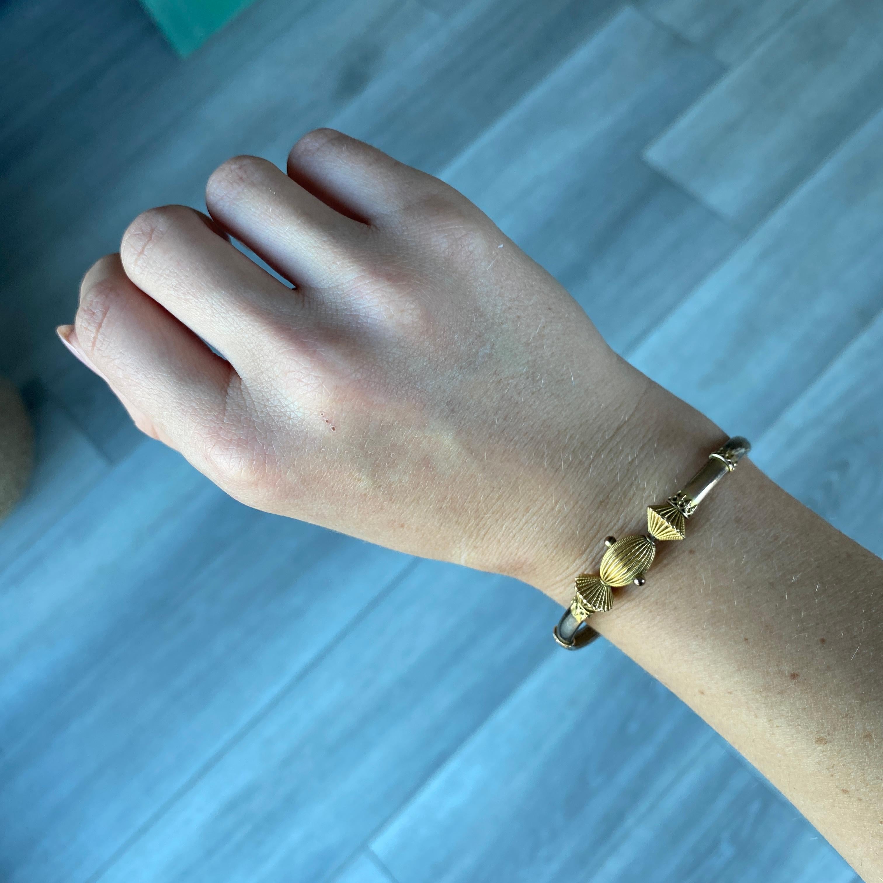 Victorian 9 Carat Gold Bangle at 1stDibs