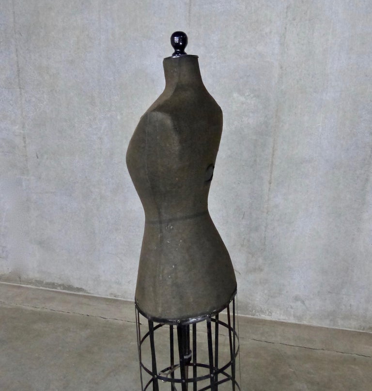 Victorian ACME Dress Form with Cast Iron Base at 1stDibs
