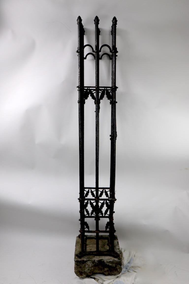 Victorian Aesthetic Movement Cast Iron Fence Post at 1stDibs