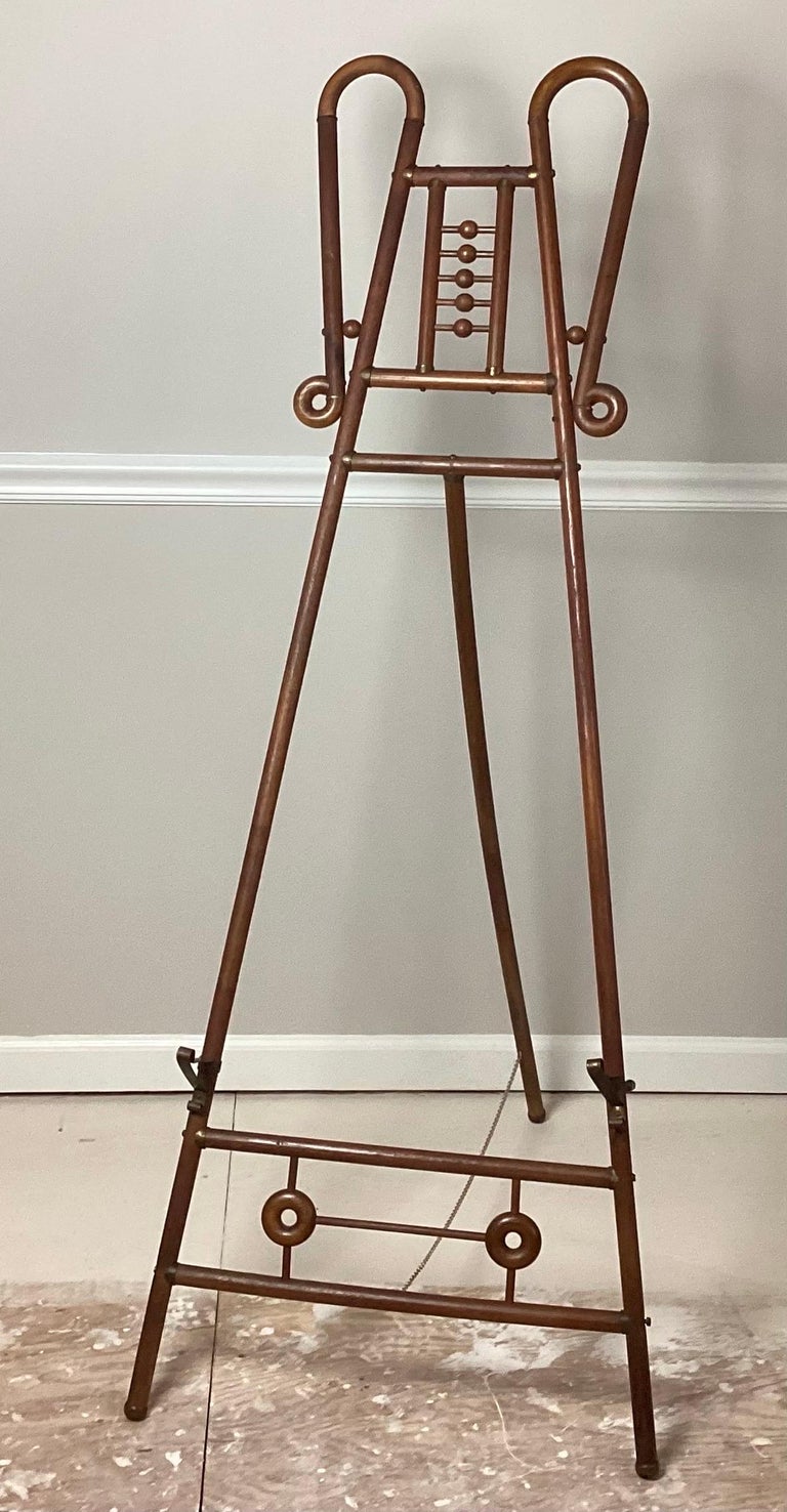 Victorian Aesthetic Movement Style Bentwood Art Easel For Sale at 1stDibs