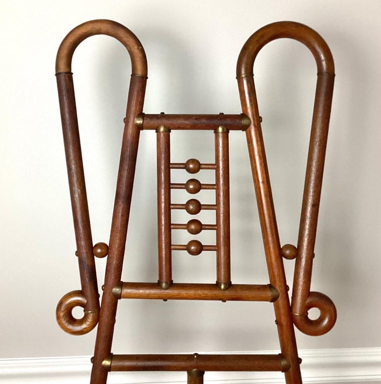 Victorian Aesthetic Movement Style Bentwood Art Easel For Sale at 1stDibs