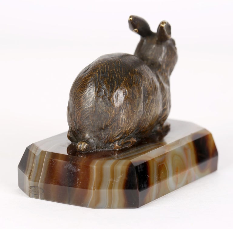 Victorian Agate Mounted Bronze Rabbit Sculptural Desk Weight at 1stDibs ...