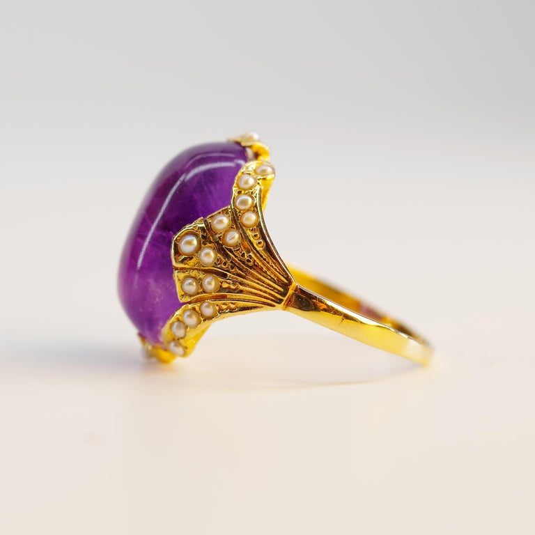 Victorian Amethyst Ring for Divination, Scrying, Soothsaying or Just ...