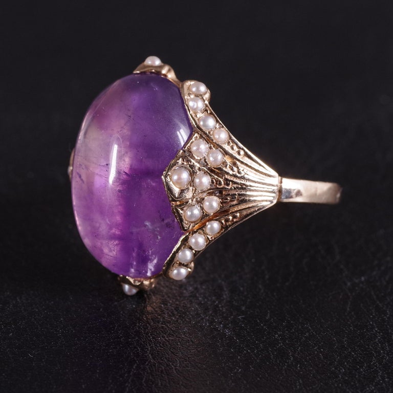 Victorian Amethyst Ring for Divination, Scrying, Soothsaying or Just ...