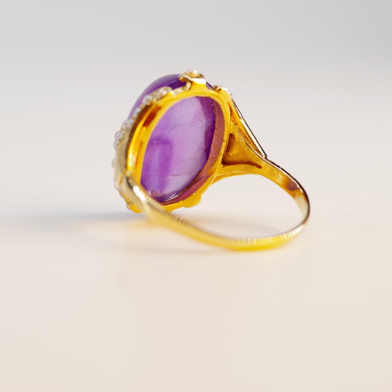 Victorian Amethyst Ring for Divination, Scrying, Soothsaying or Just ...