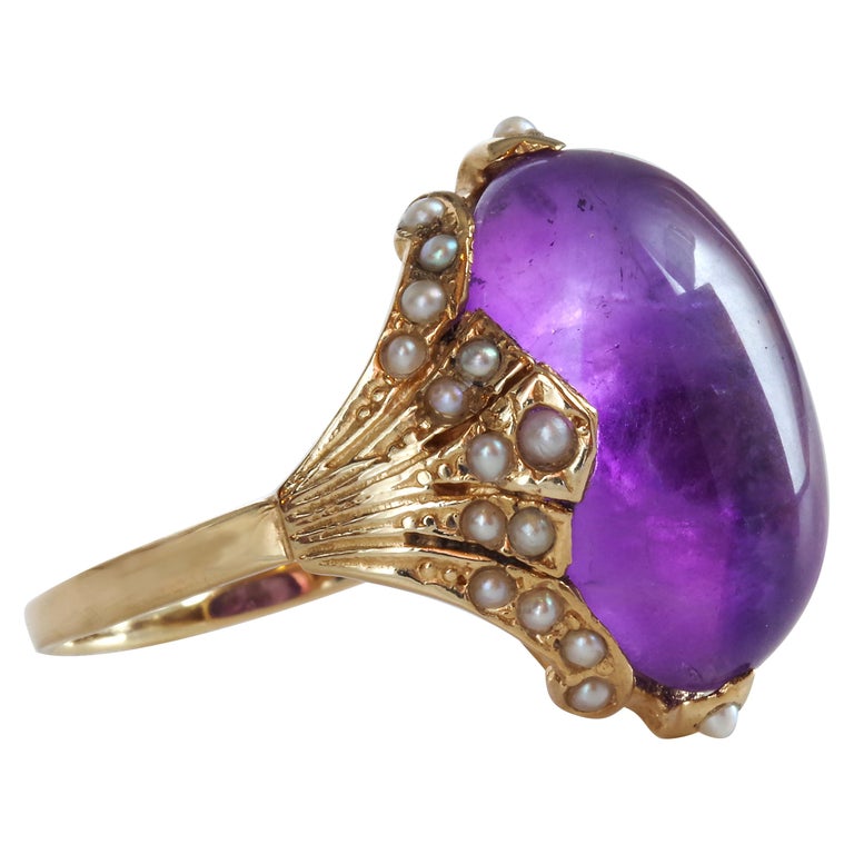 Victorian Amethyst Ring for Divination, Scrying, Soothsaying or Just ...