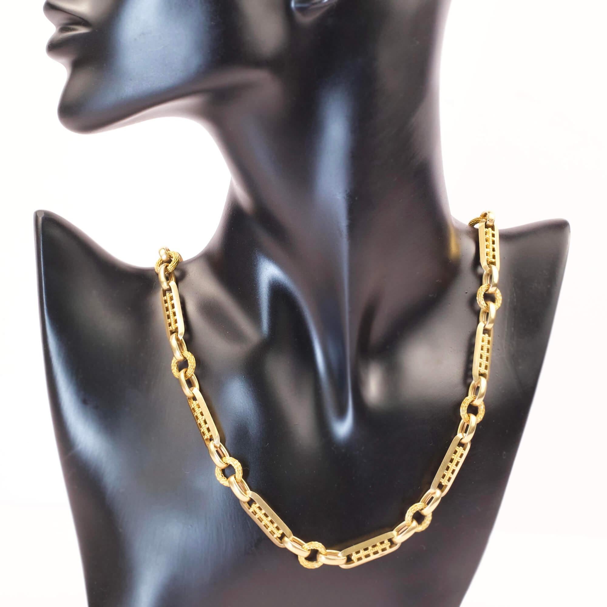 Victorian Antique 18k Yellow Gold Decorative Necklet Circa 1890-1900 ...