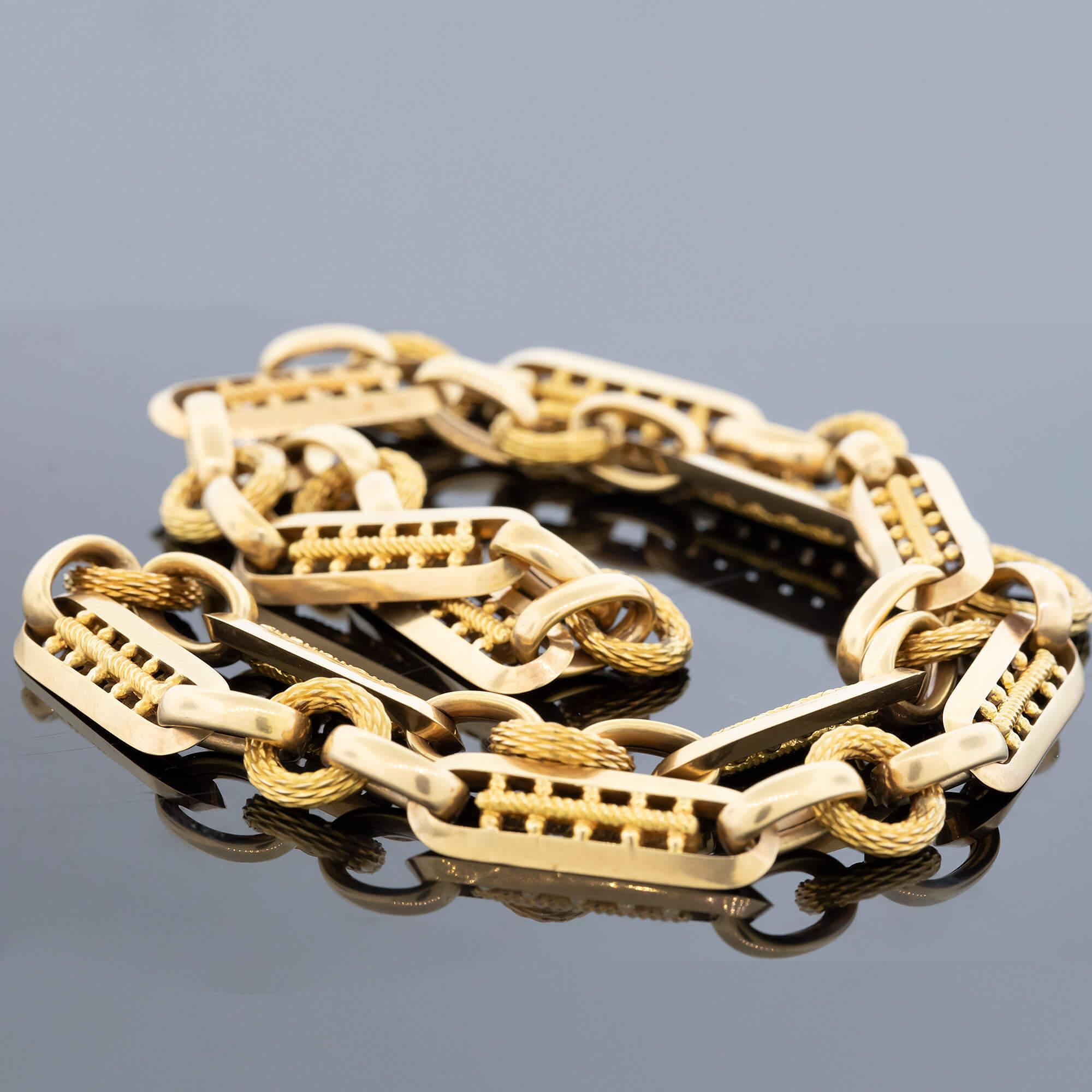 Victorian Antique 18k Yellow Gold Decorative Necklet Circa 1890-1900 ...