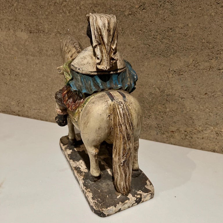 Spain 19th Century Art Hand Painted Sculpture Saint James the Great ...
