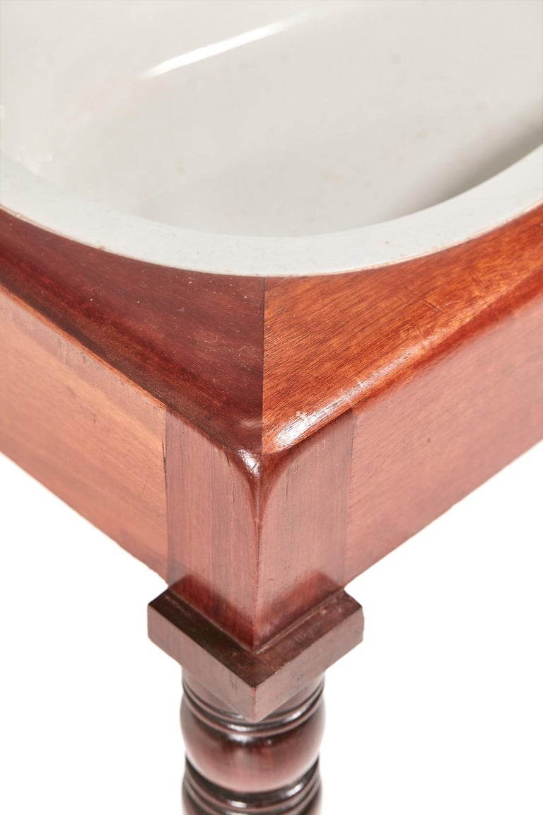 Victorian Antique Mahogany Bidet/Lamp Table For Sale at 1stDibs