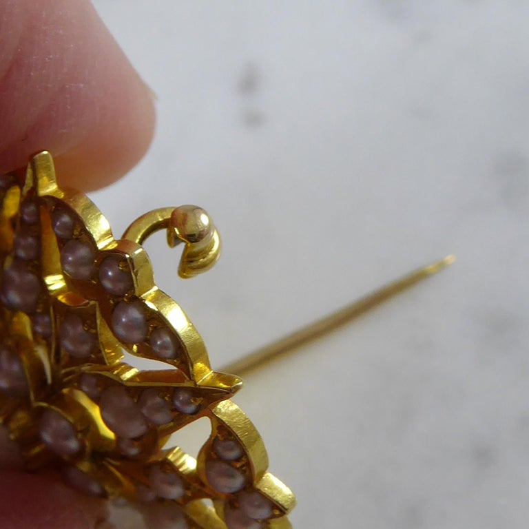 Victorian Antique Pearl Gold Pendant Brooch at 1stDibs | antique pearl ...