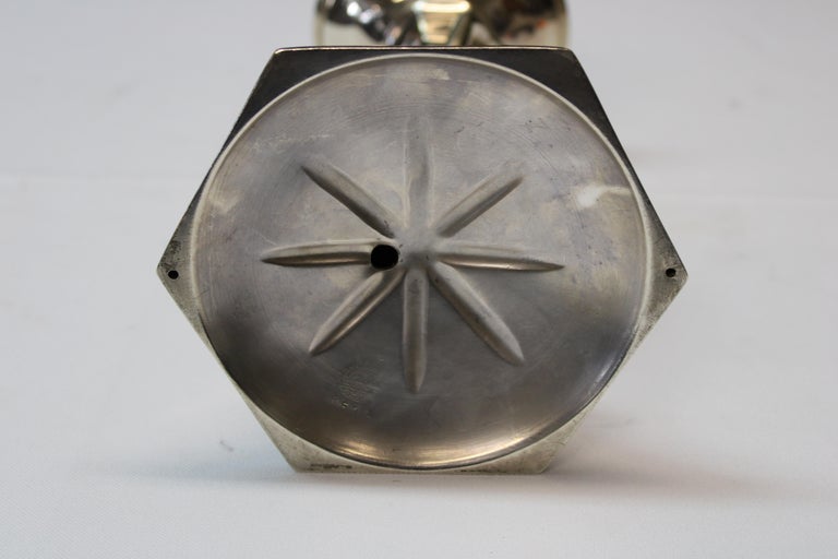 Victorian Aurora Silver-Plate Candlestick Holder Depicting Mercury For ...