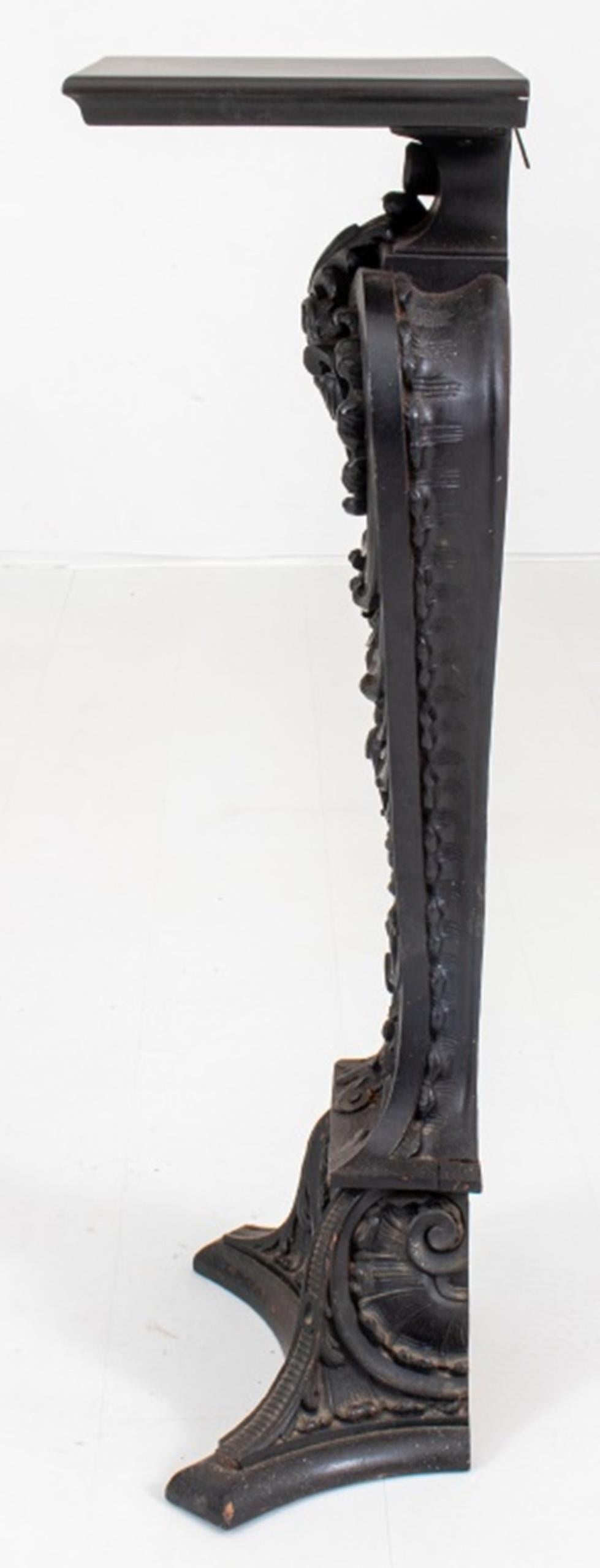 Victorian Black Painted Small Hall Console For Sale at 1stDibs