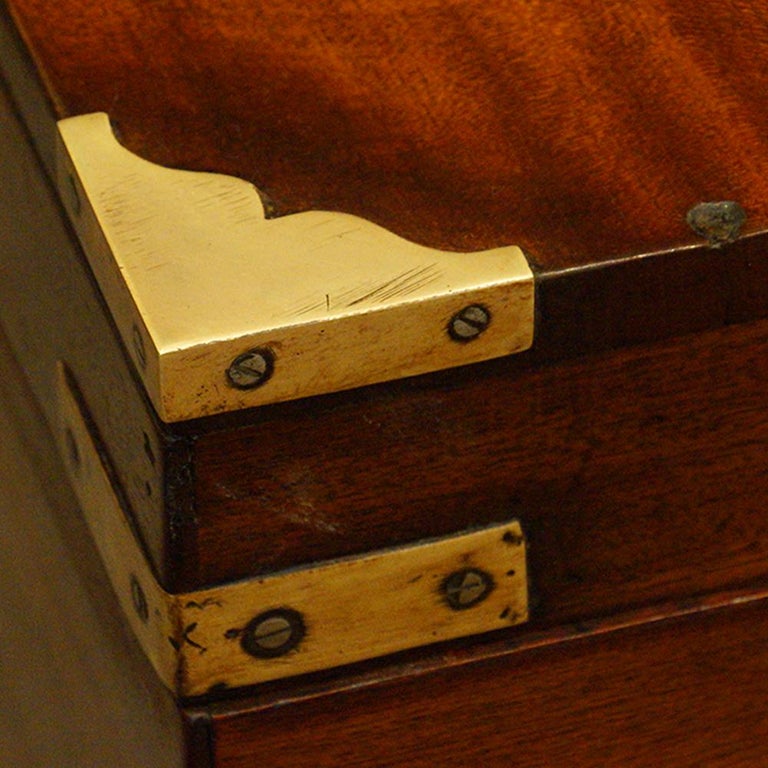 British officers Victorian brass bound military chest, 19th.century ...