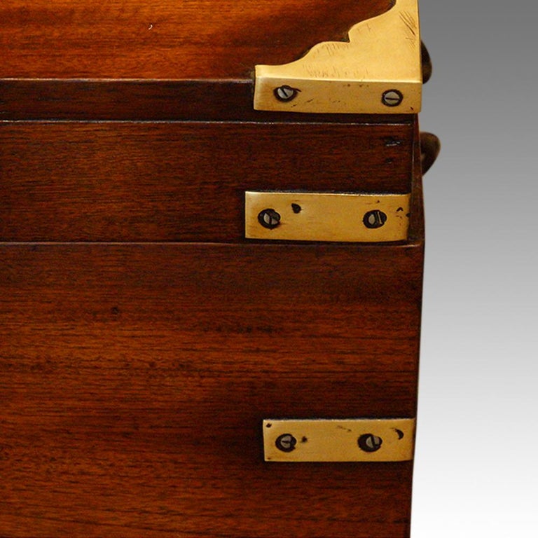 British officers Victorian brass bound military chest, 19th.century ...