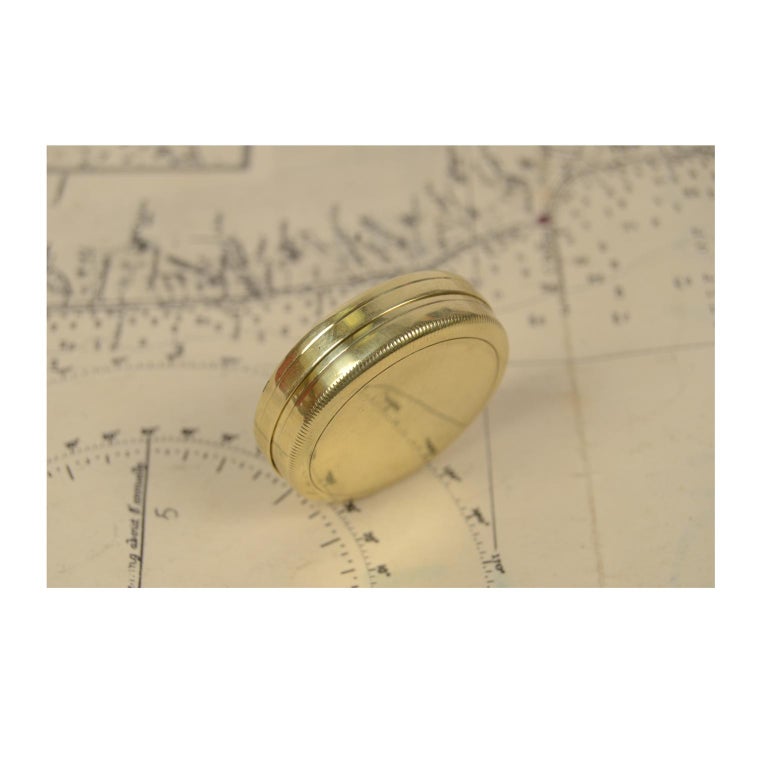 Victorian Brass Compass Made in the Late 1900s at 1stDibs