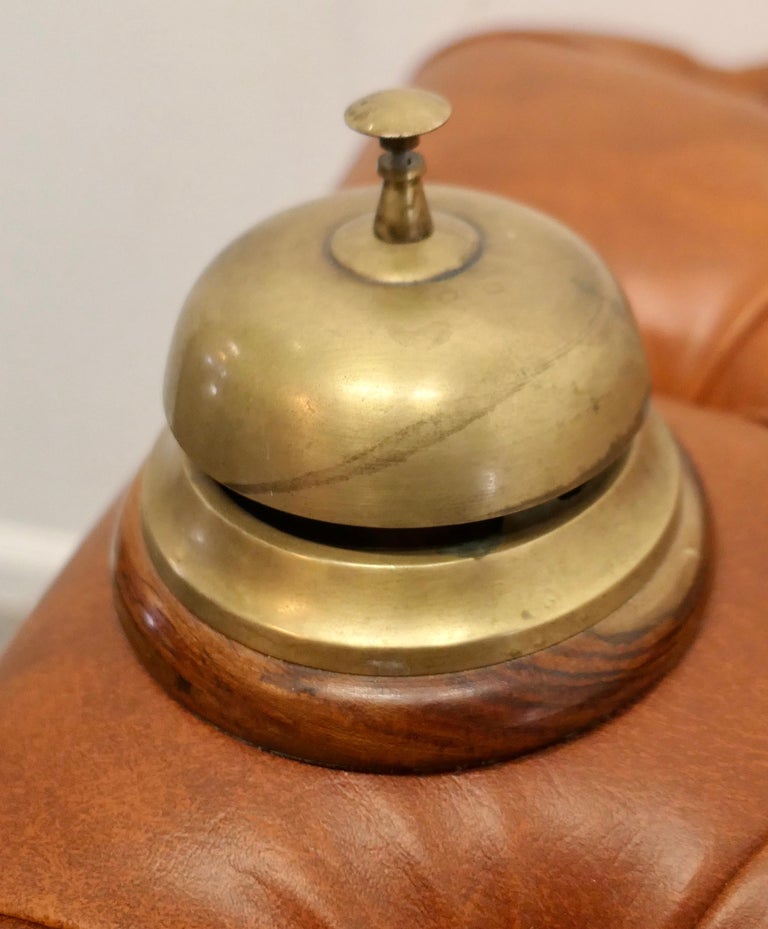 Victorian Brass Courtesy Counter Top Bell, Reception Desk Bell For Sale ...