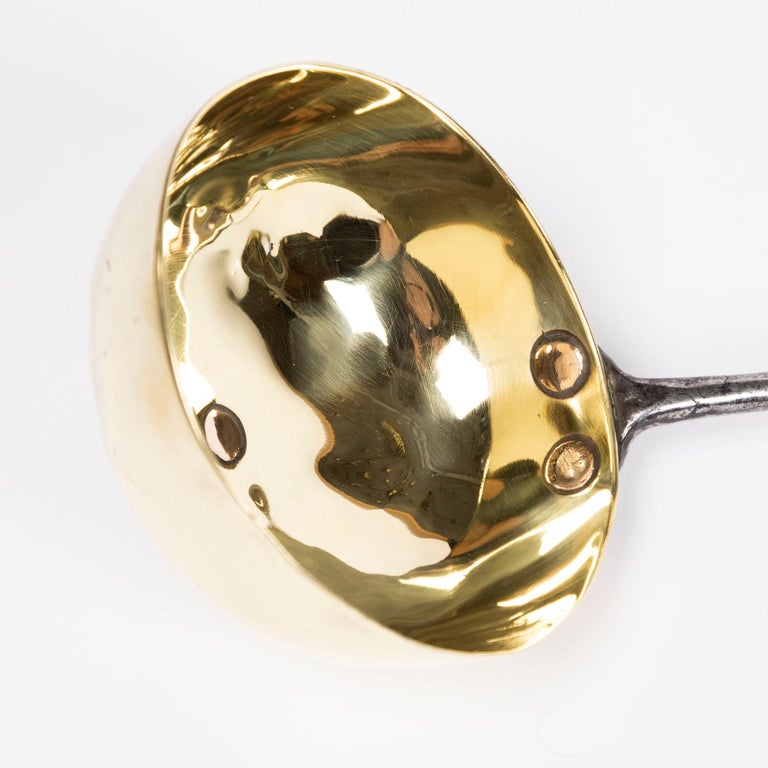 Victorian Brass and Iron Serving Ladle For Sale at 1stDibs