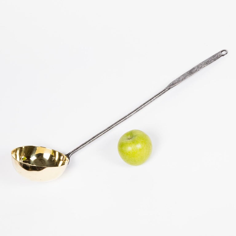 Victorian Brass and Iron Serving Ladle For Sale at 1stDibs