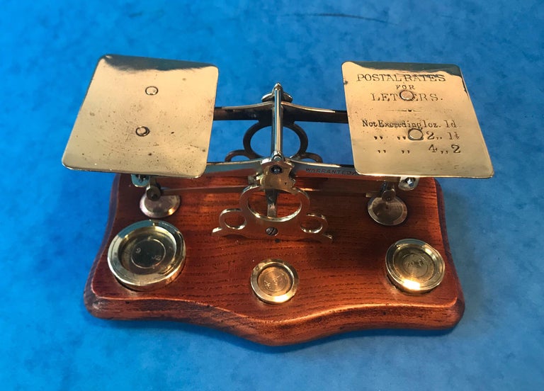 Victorian Brass Letter Scales For Sale at 1stDibs