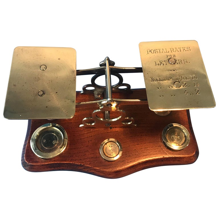 Victorian Brass Letter Scales For Sale at 1stDibs