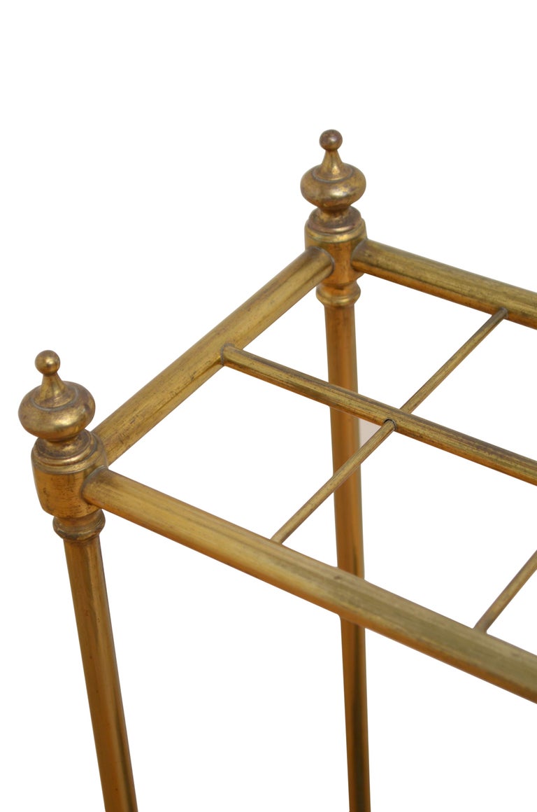 Victorian Brass Umbrella Stand For Sale at 1stDibs