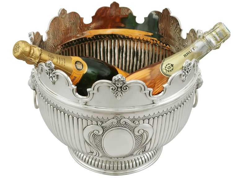 Victorian Britannia Standard Silver Monteith Bowl at 1stDibs