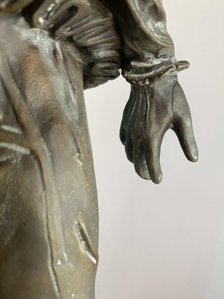 Victorian Bronze Jester Sculpture by After Alfred Barye, France 1860 ...