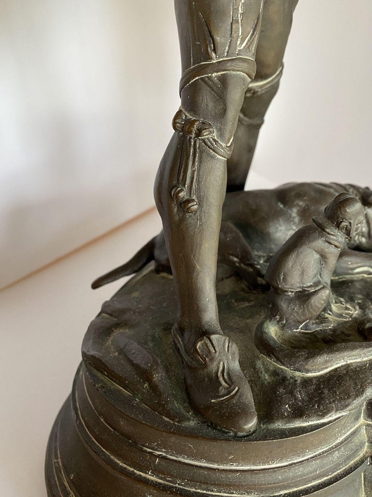 Victorian Bronze Jester Sculpture by After Alfred Barye, France 1860 ...