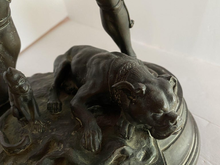 Victorian Bronze Jester Sculpture by After Alfred Barye, France 1860 ...