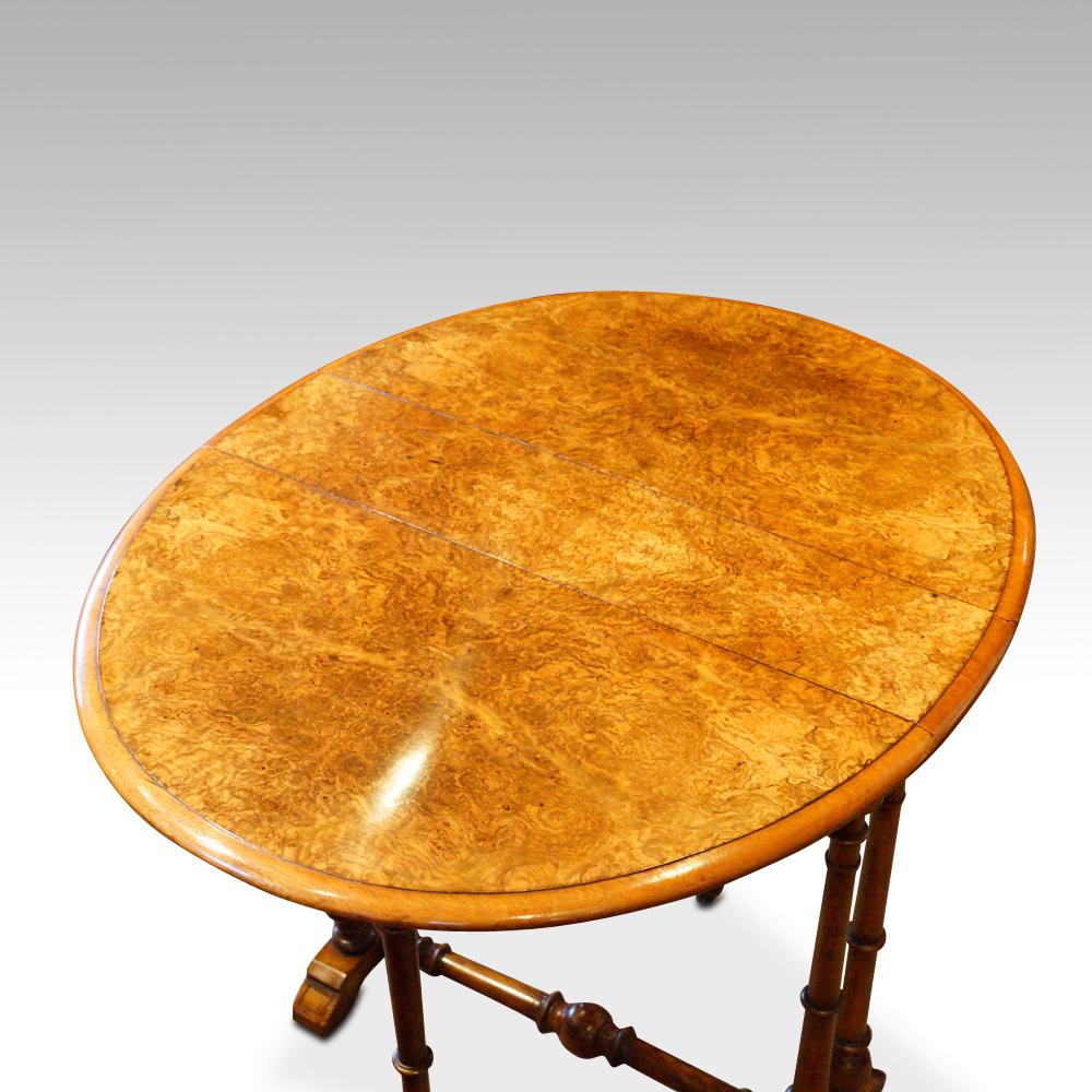 Victorian Burr Walnut Baby Sutherland Table at 1stDibs