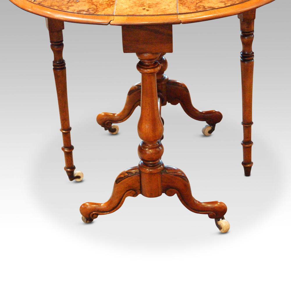 Victorian Burr Walnut Baby Sutherland Table at 1stDibs