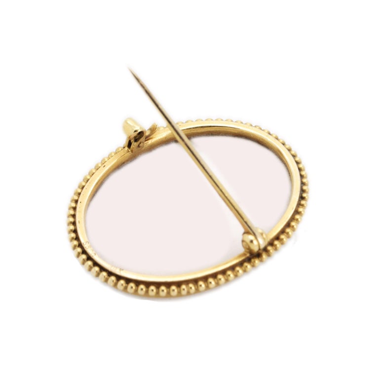 Victorian Cameo Brooch, Intricate Carving of Lady with Long, Curly ...