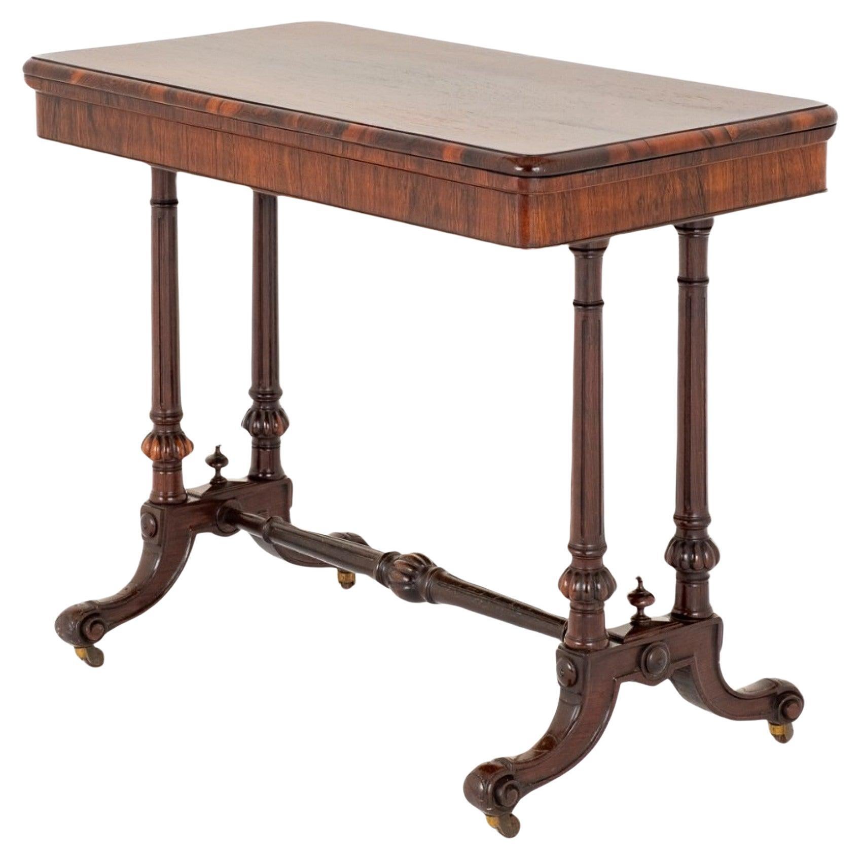 Victorian Envelope Card Table Antique Mahogany Games 1890 For Sale at ...