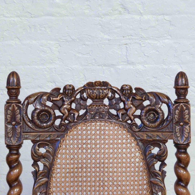 Victorian Carolean Style Armchair at 1stDibs