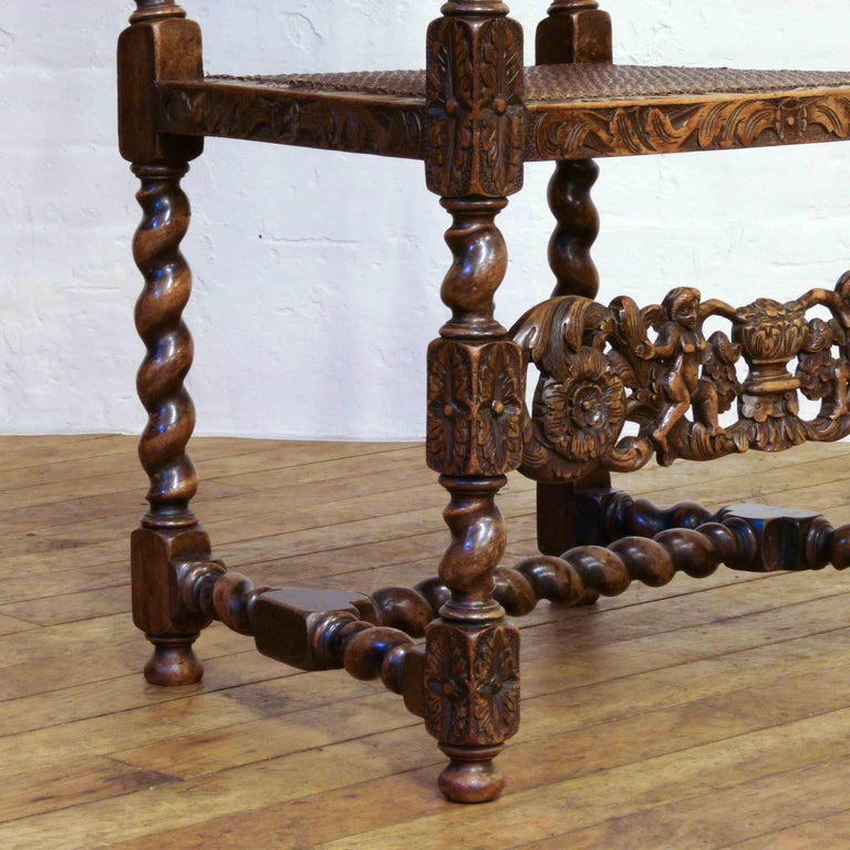 Victorian Carolean Style Armchair at 1stDibs