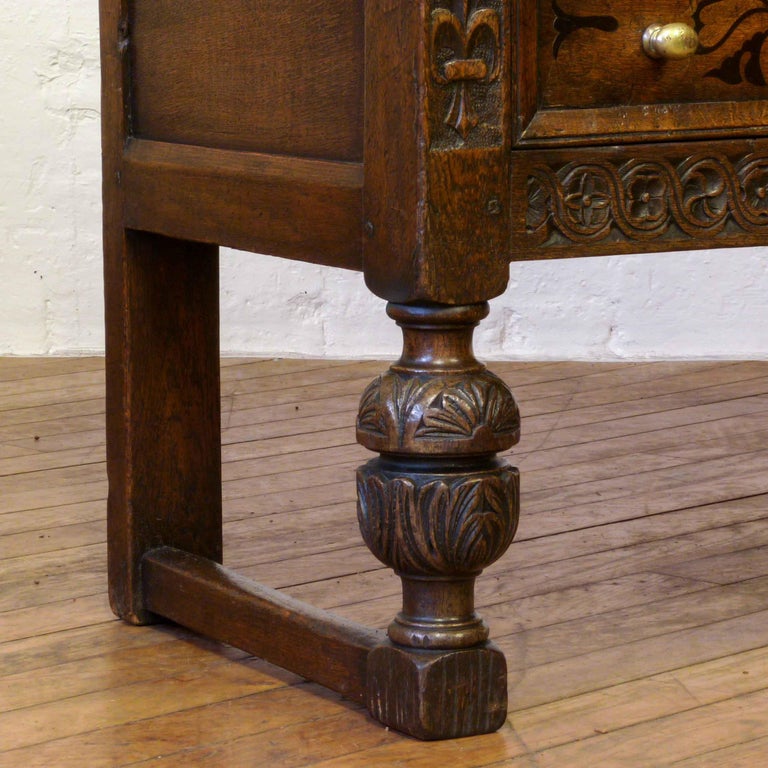 Victorian Carolean Style Oak Cupboard For Sale at 1stDibs | carolean ...