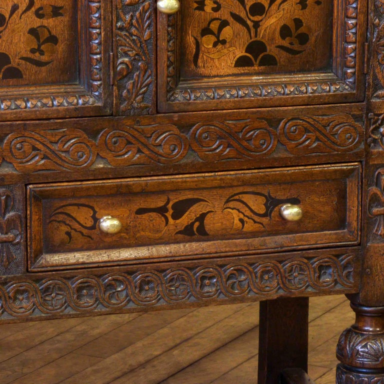 Victorian Carolean Style Oak Cupboard For Sale at 1stDibs | carolean ...