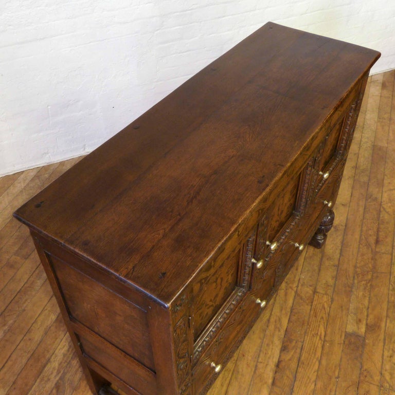 Victorian Carolean Style Oak Cupboard For Sale at 1stDibs | carolean ...