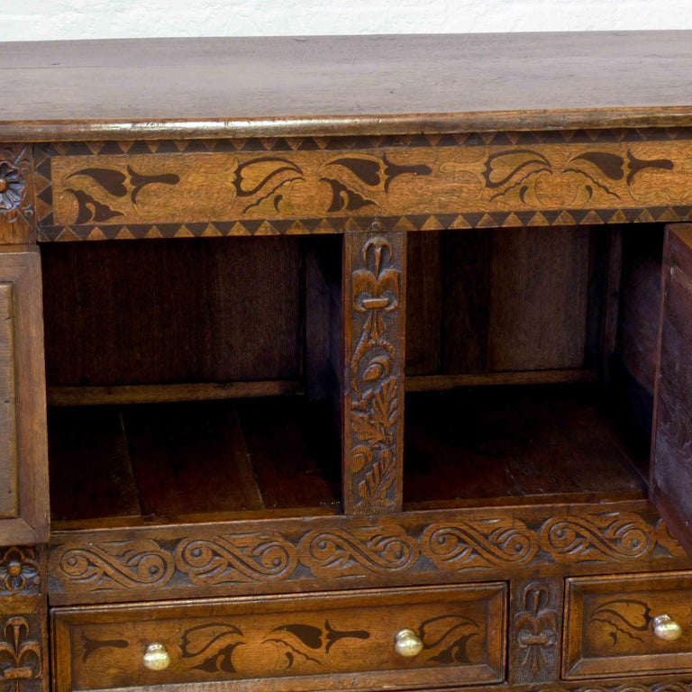 Victorian Carolean Style Oak Cupboard For Sale at 1stDibs | carolean ...