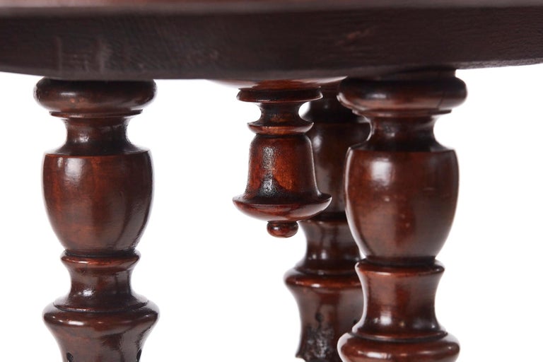 Victorian Carved Walnut Lamp or Side Table at 1stDibs