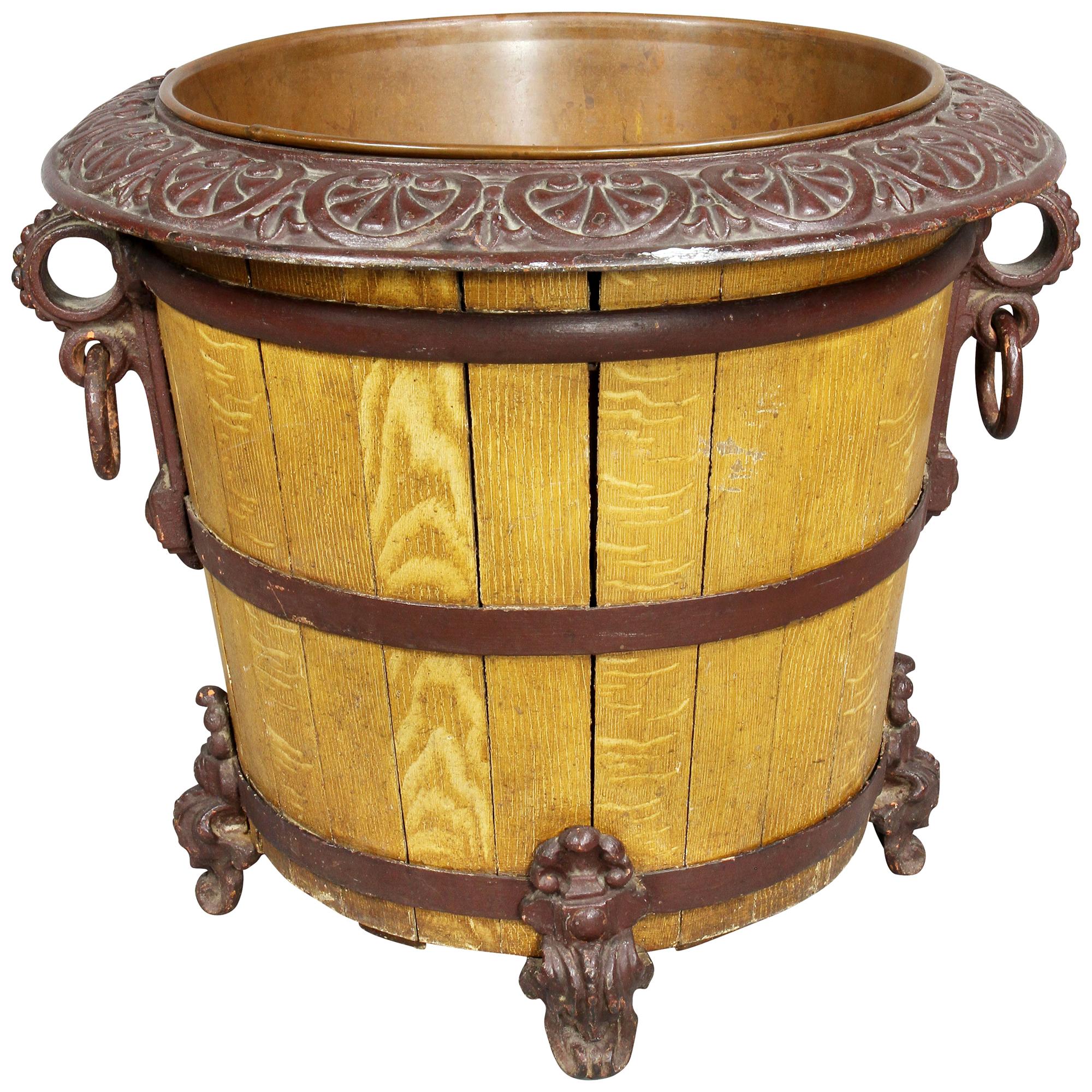 English Victorian Bamboo Hanging Fernery/Planter For Sale at 1stdibs