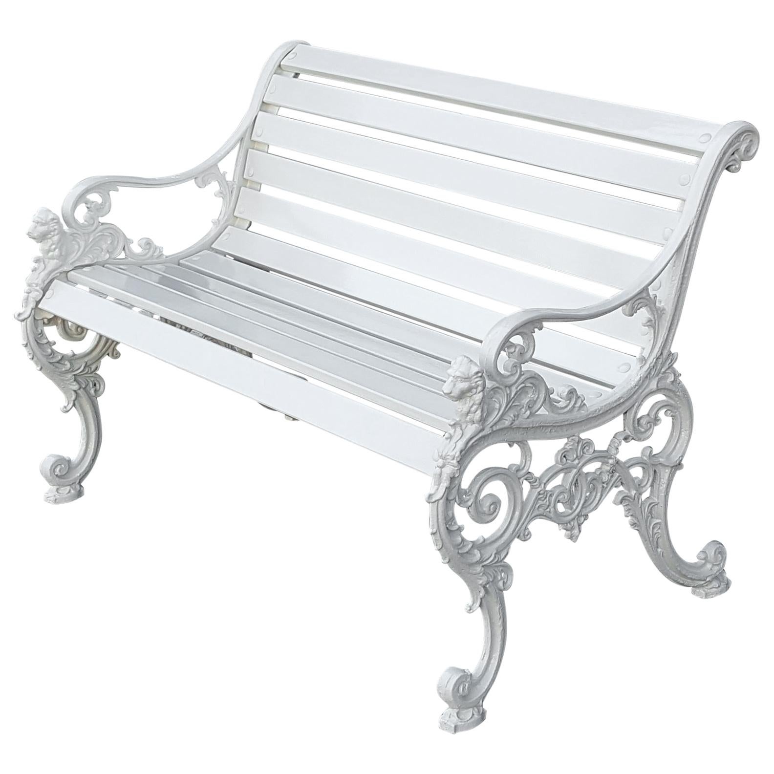 Victorian Cast Iron Bench at 1stDibs