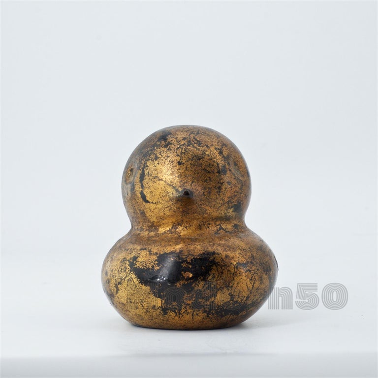 Victorian Cast Iron Kewpie Duck Paperweight Statuette Metal Arts ...