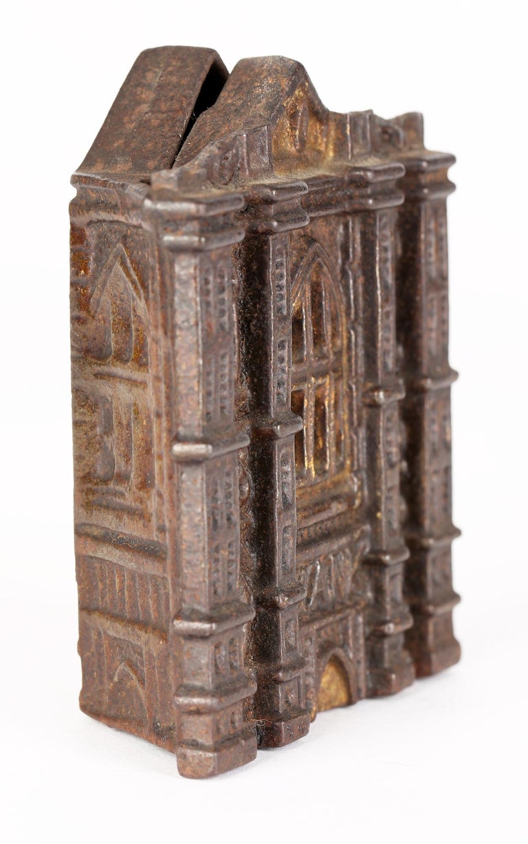 Victorian Cast Iron Model Bank Money Box For Sale at 1stDibs