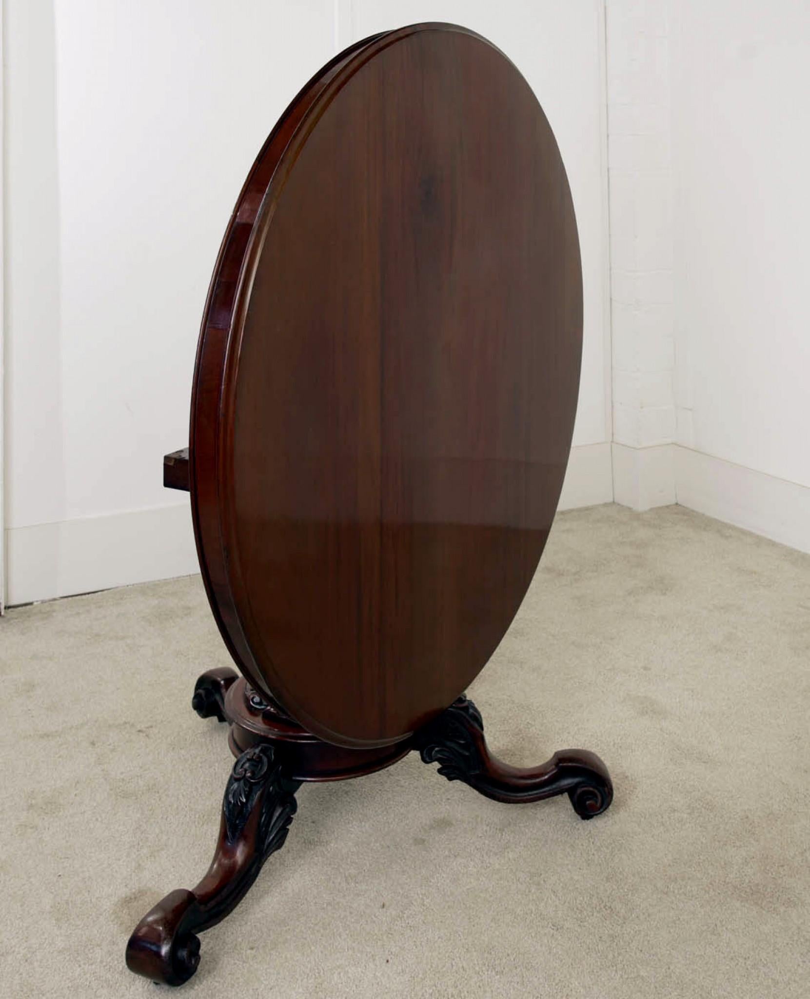 Victorian Centre Table Mahogany Antique 1880 For Sale at 1stDibs