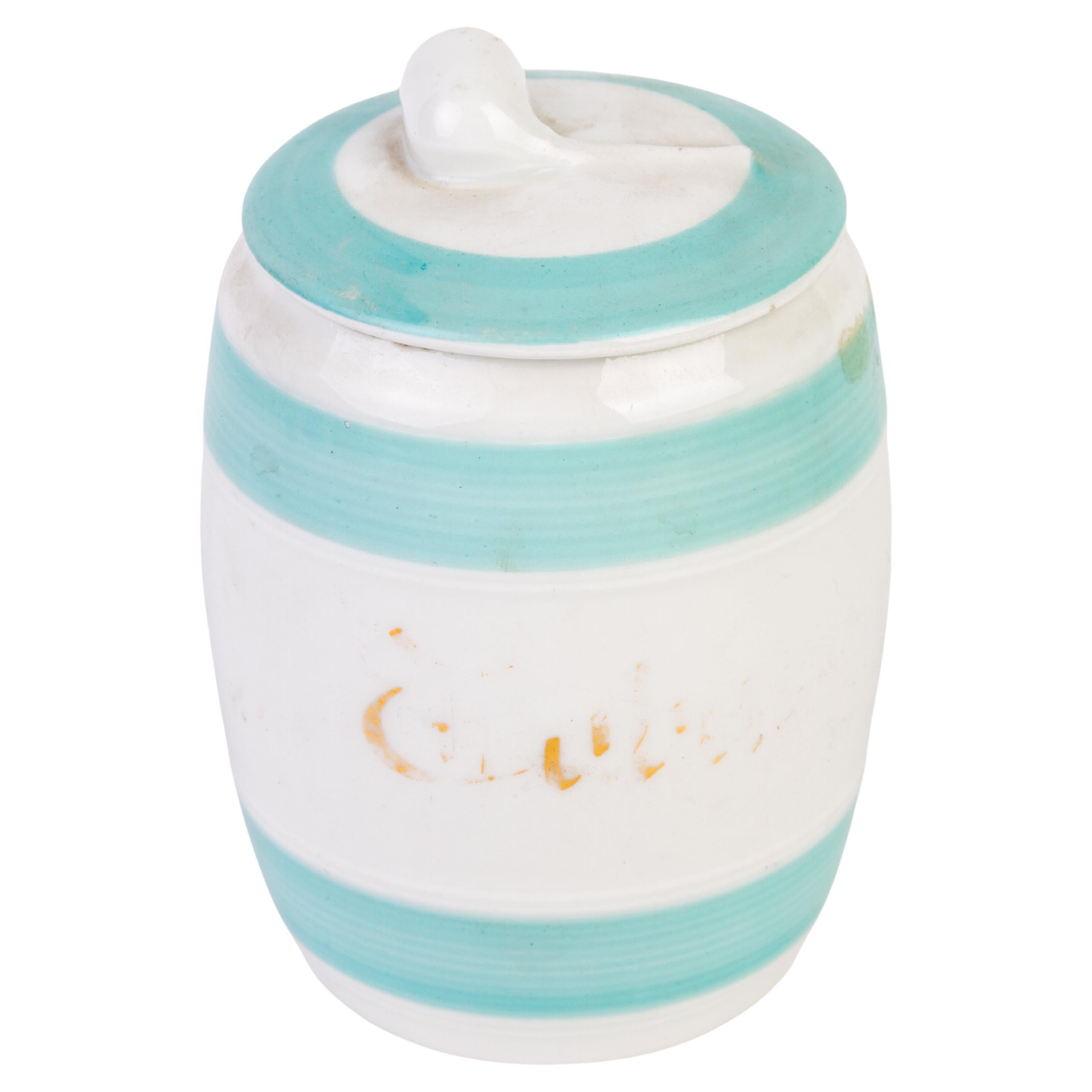 Victorian Ceramic Tobacco Jar 19th Century For Sale at 1stDibs