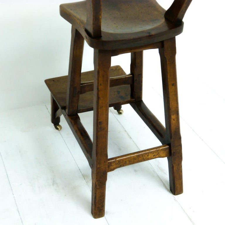 Victorian Clerks Walnut High Chair For Sale at 1stDibs | victorian high ...